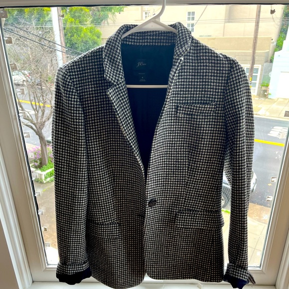 J Crew Houndstooth Blazer
